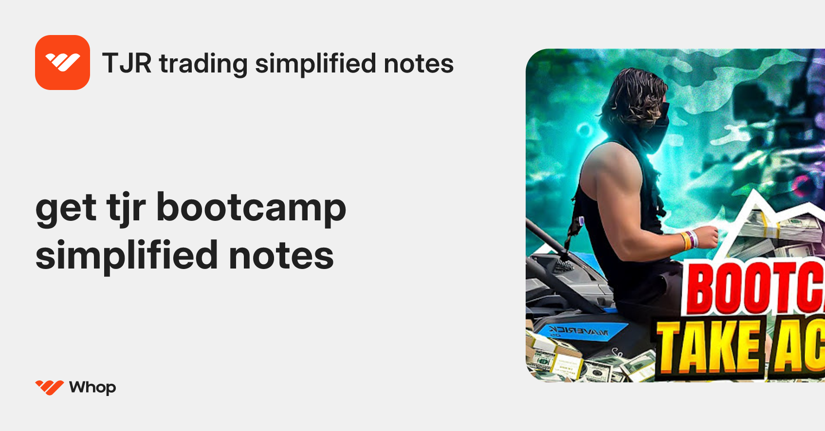 TJR trading simplified notes | Whop
