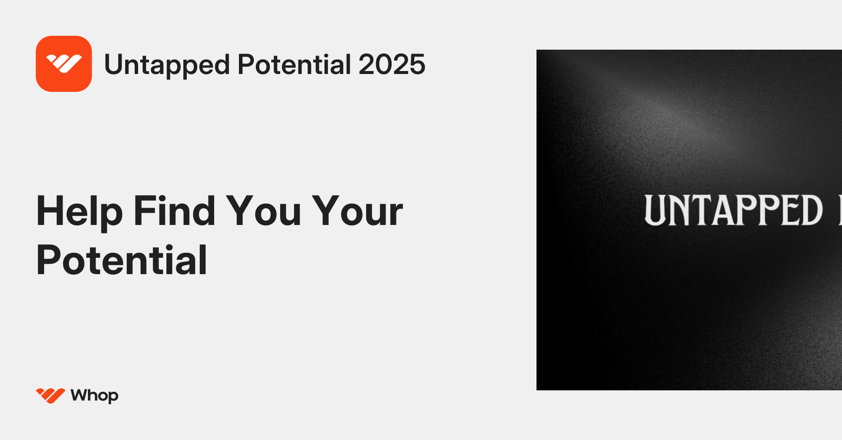 Untapped Potential 2025 | Whop