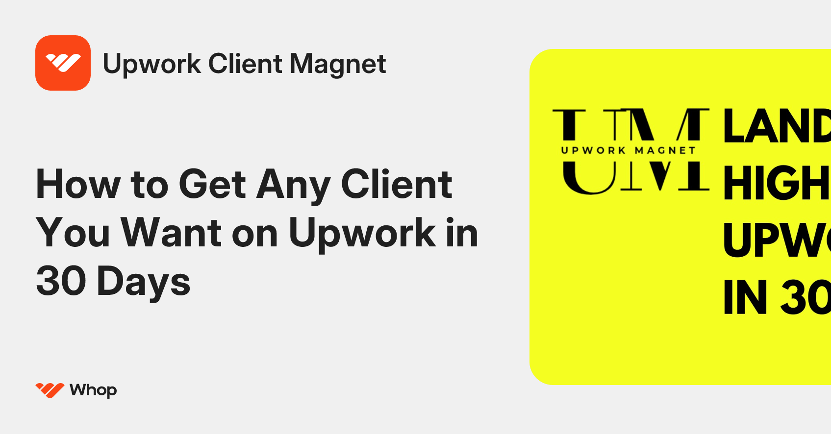 Upwork Client Magnet