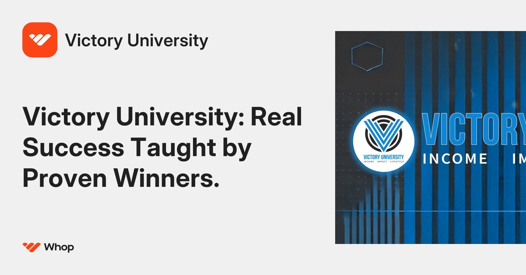 Victory University | Whop