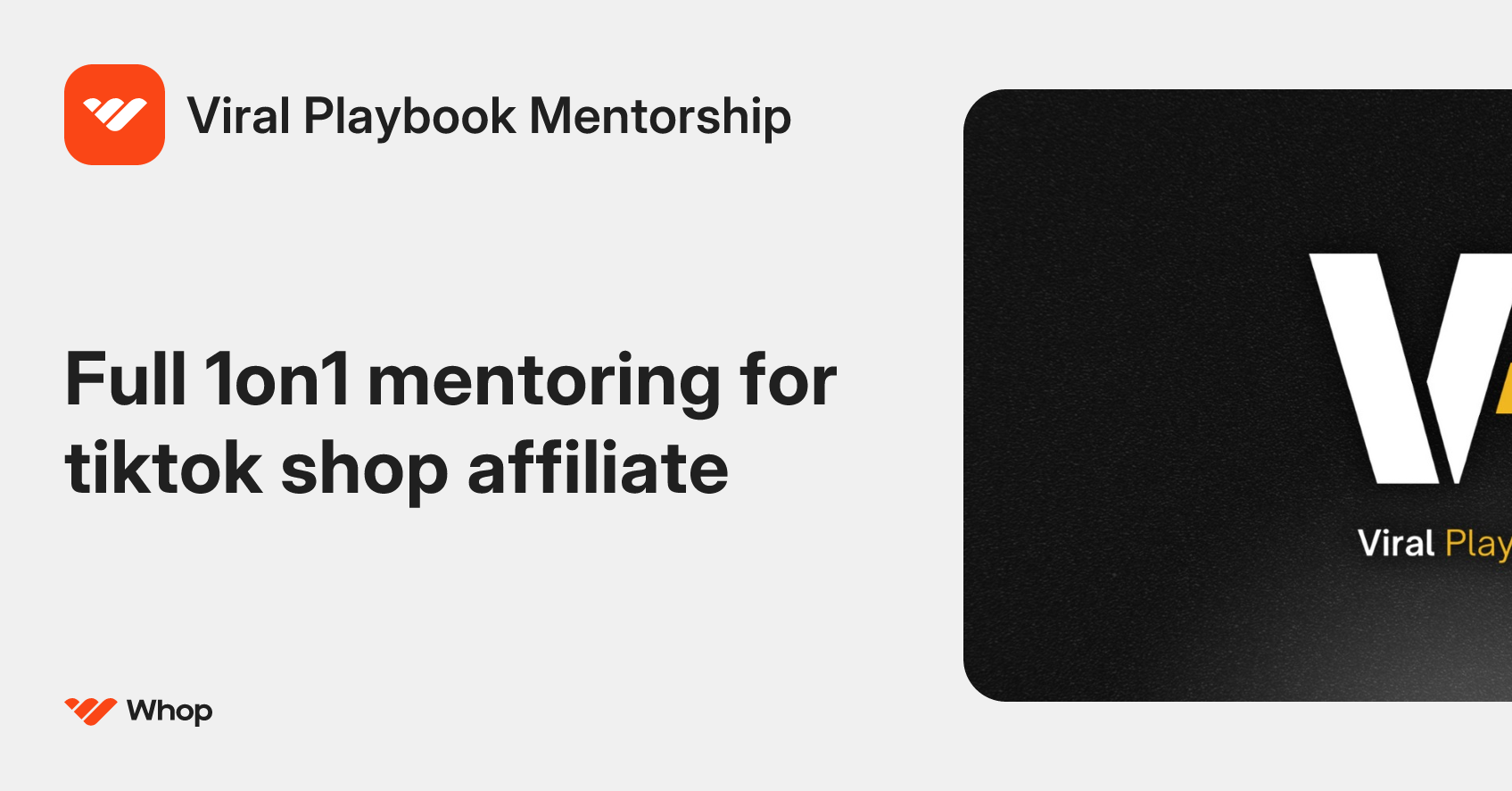 Viral Playbook Mentorship | Whop