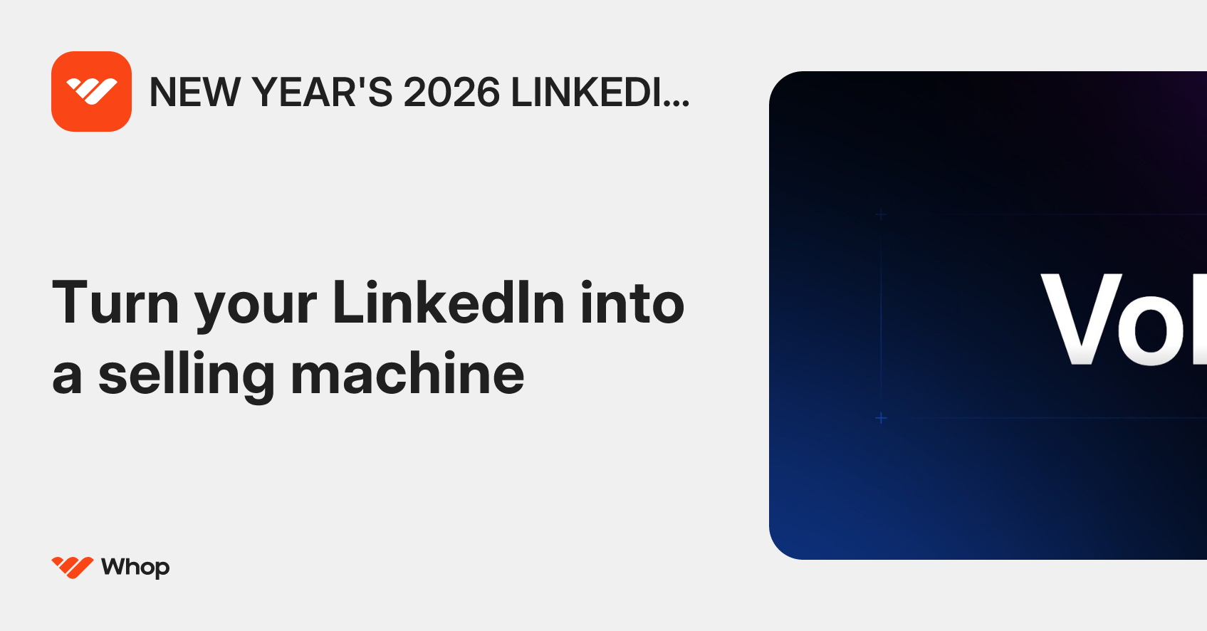 NEW YEAR'S 2026 LINKEDIN OFFER | Whop