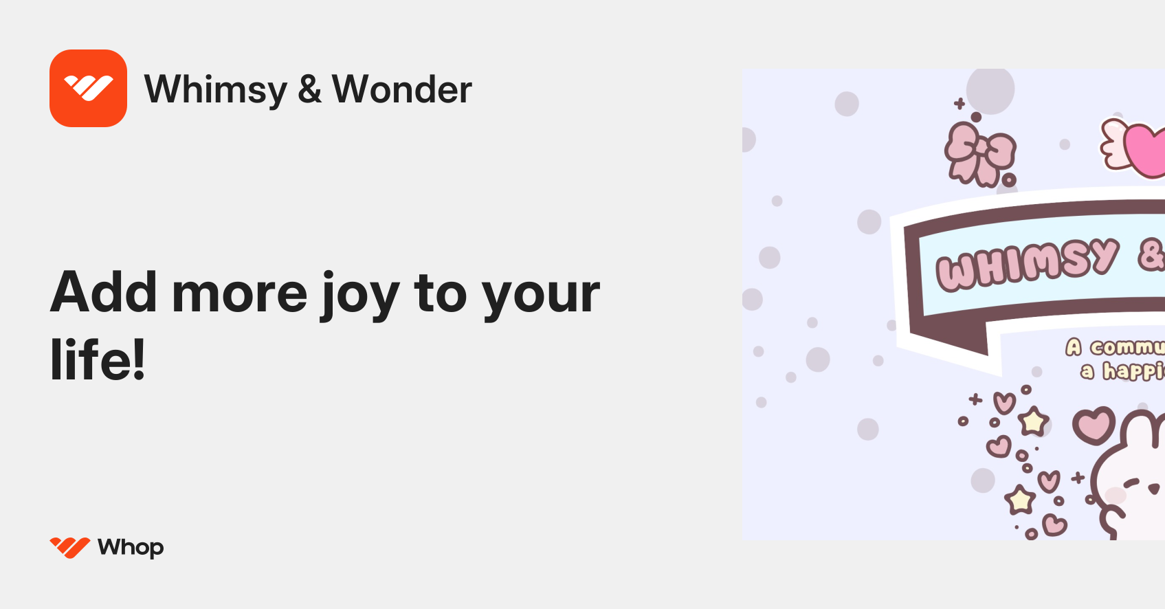 Whimsy & Wonder | Whop