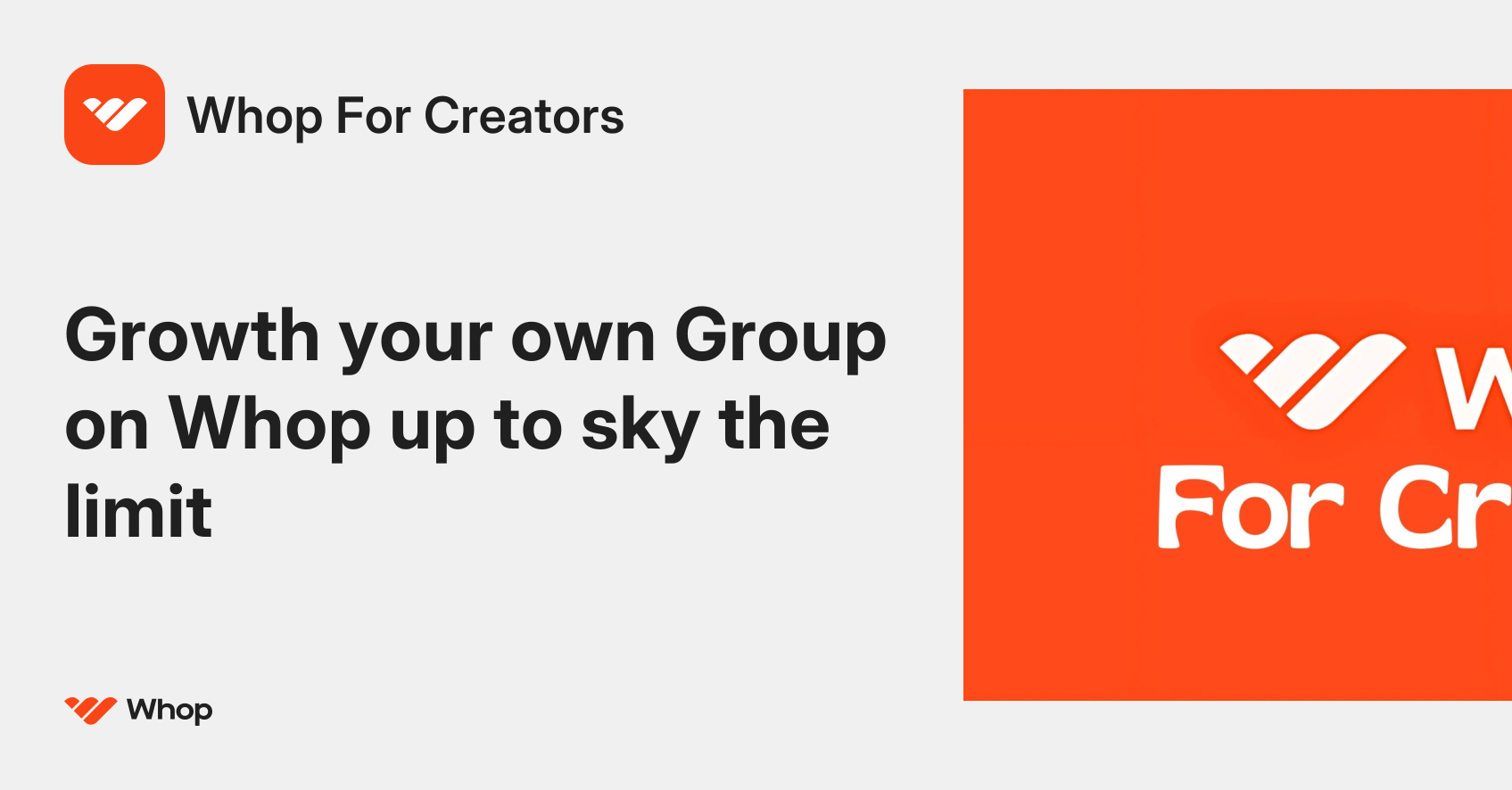 Whop For Creators | Whop
