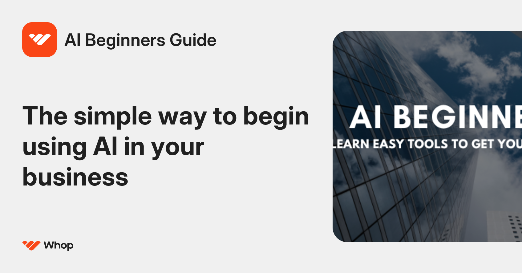 AI Beginners Guide | Whop