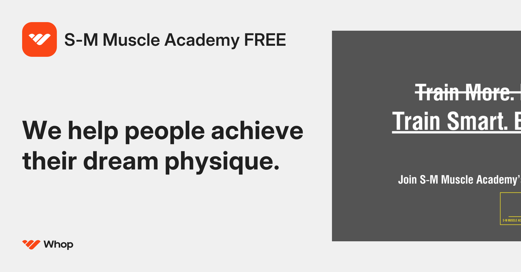 S-M Muscle Academy FREE | Whop