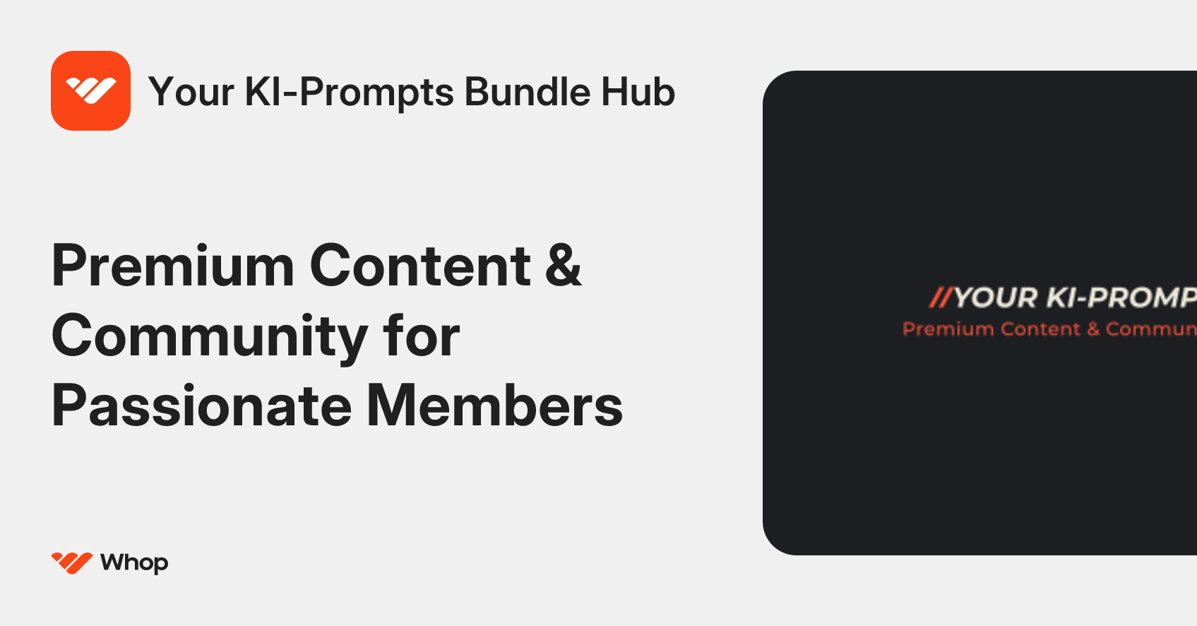 Your KI-Prompts Bundle Hub | Whop