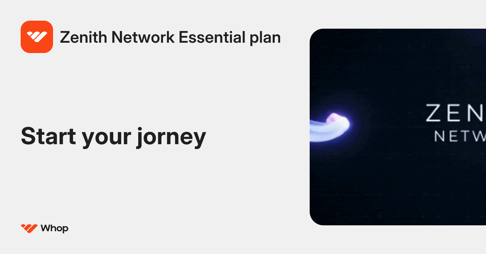 Zenith Network Essential plan | Whop